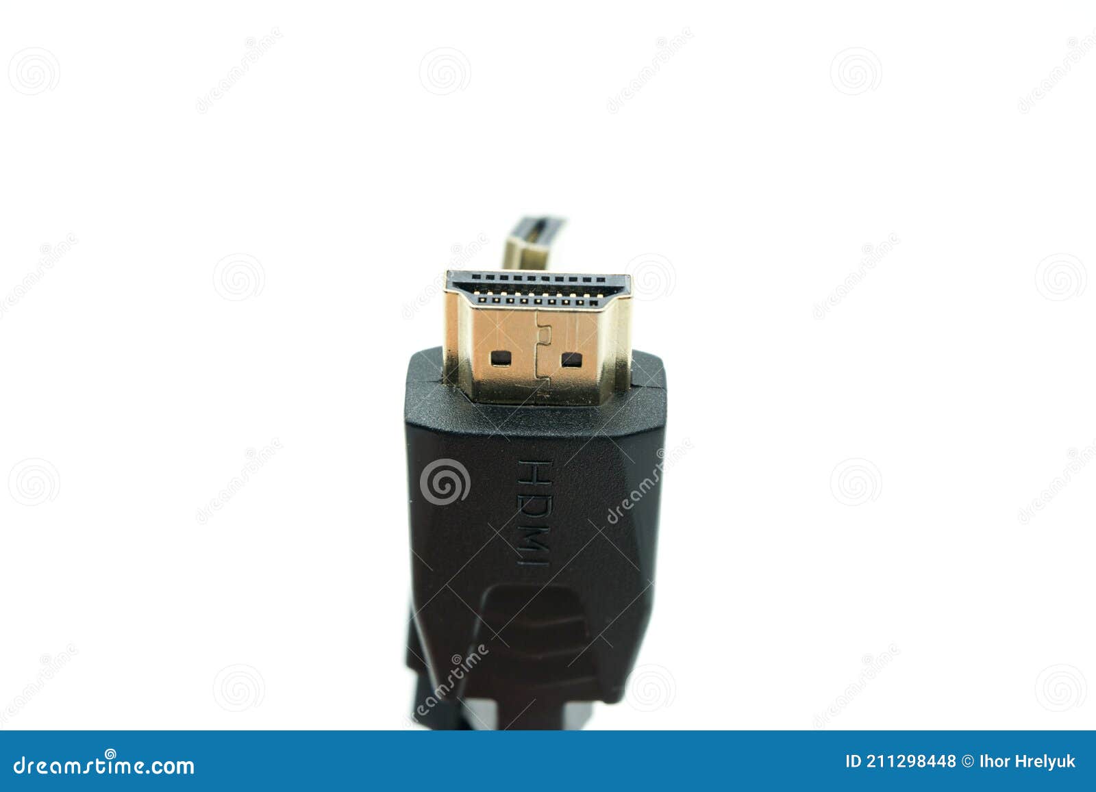 Close-up View of HDMI Cables on a White Background Editorial Stock ...