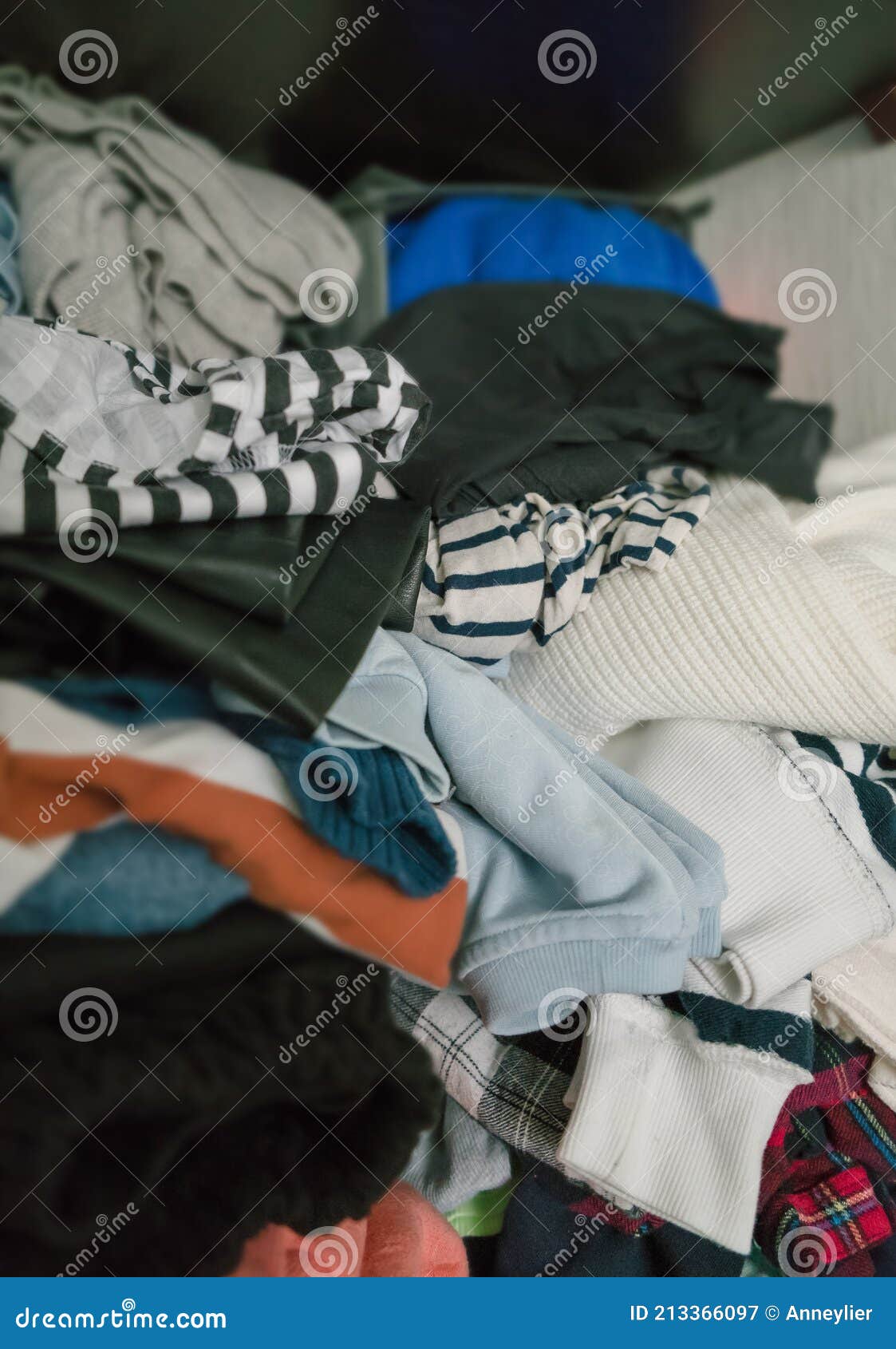 Heap of clothes stock image. Image of mess, closet, heap - 213366097