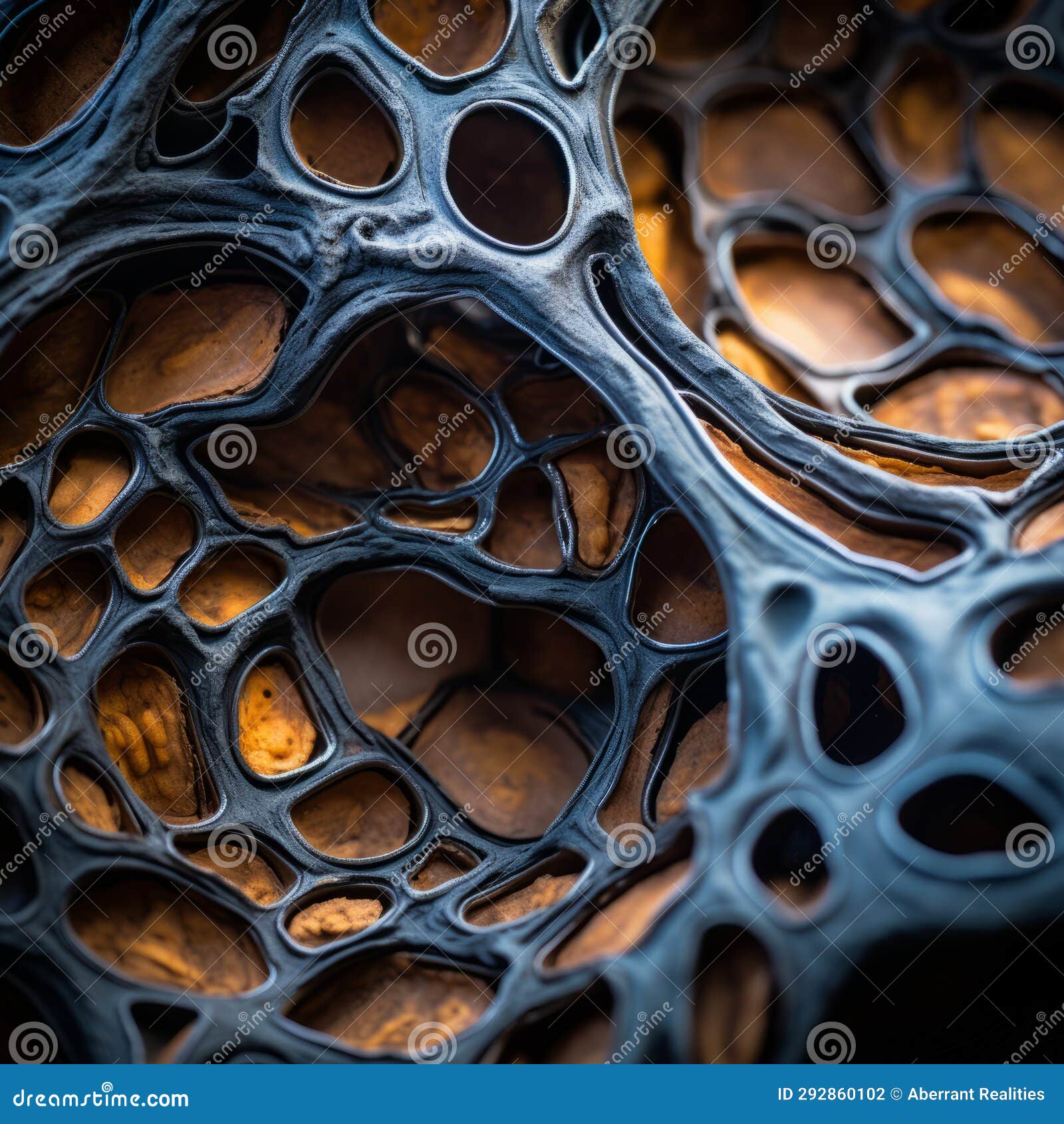 A Close Up View of the Inside of a Cell Stock Illustration ...