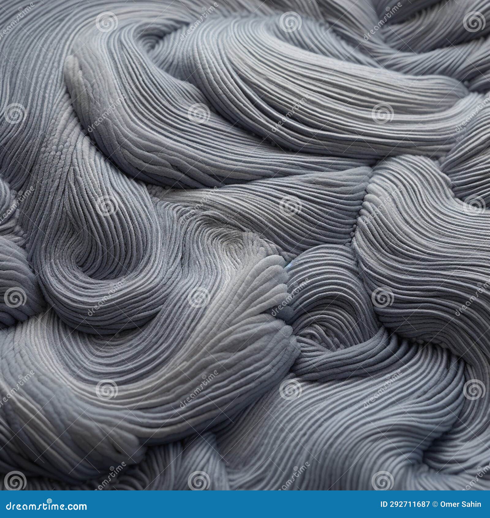 Close-up View of Intricate Wool Patterns in a Serene and Monochromatic ...