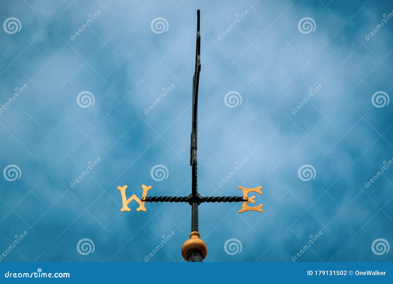 Close Up View of an Iron Vane, Stock Photo - Image of meteorology ...