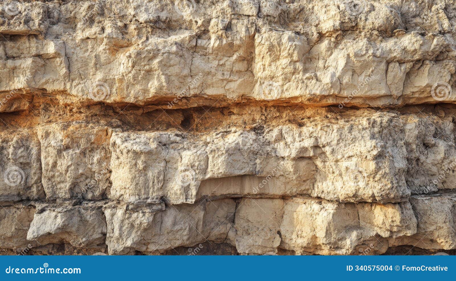 A Close Up Of Limestone, Sandstone, A Pale Yellow Stone Surface ...