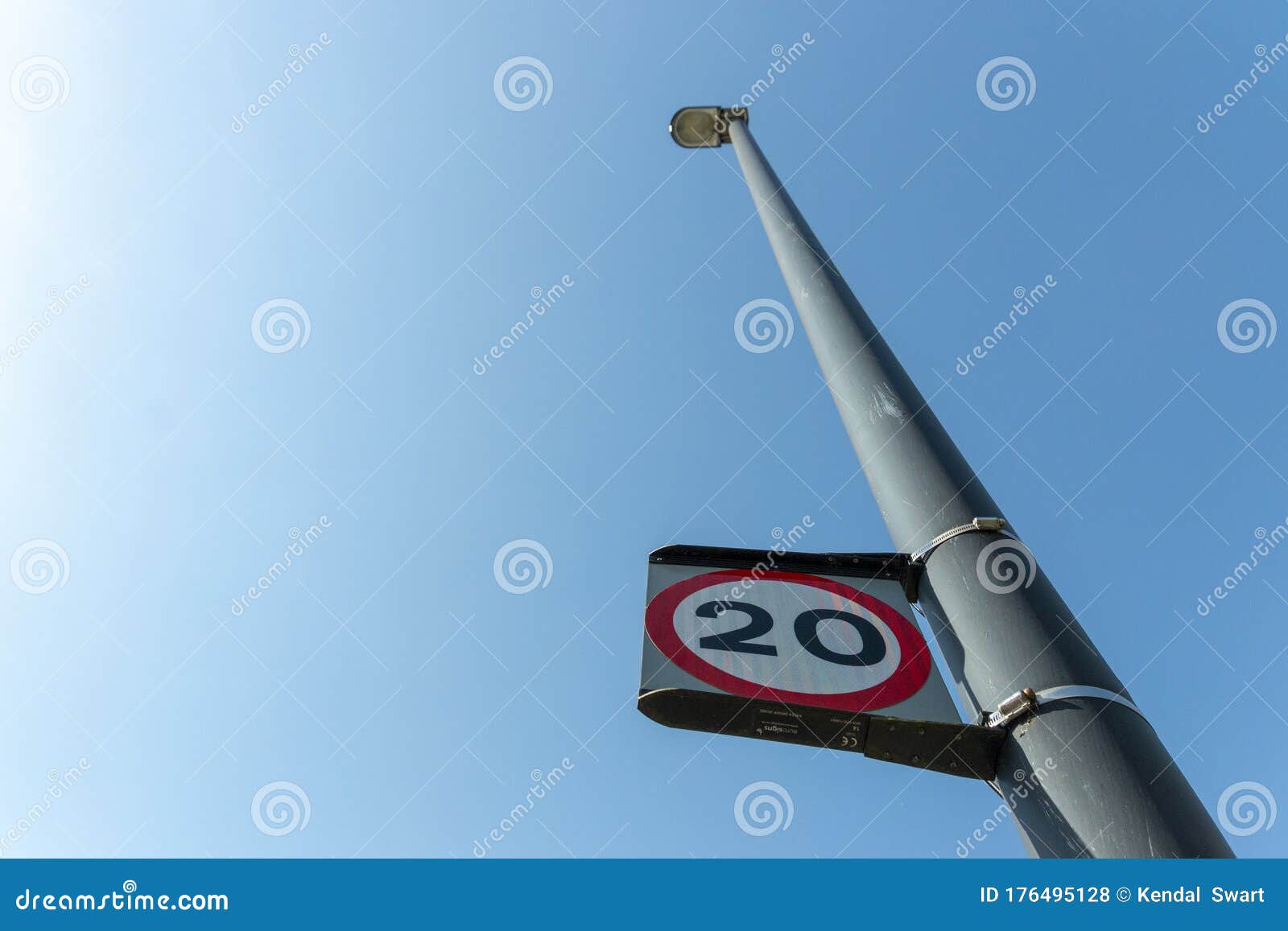 Speed limit stock photo. Image of shining, white, clips - 176495128