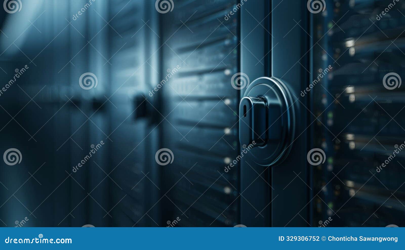 Close-up Of Server Rack With Network Cables And Illuminated Ports Stock ...