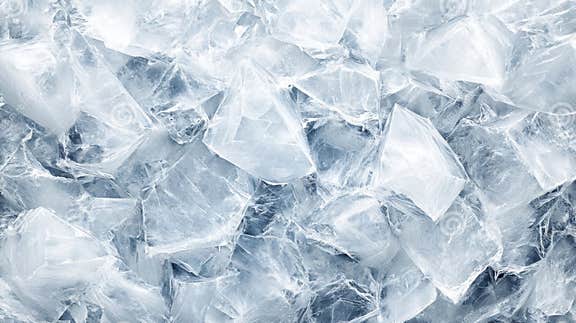 A Close Up View of Many Ice Cubes Stock Illustration - Illustration of ...