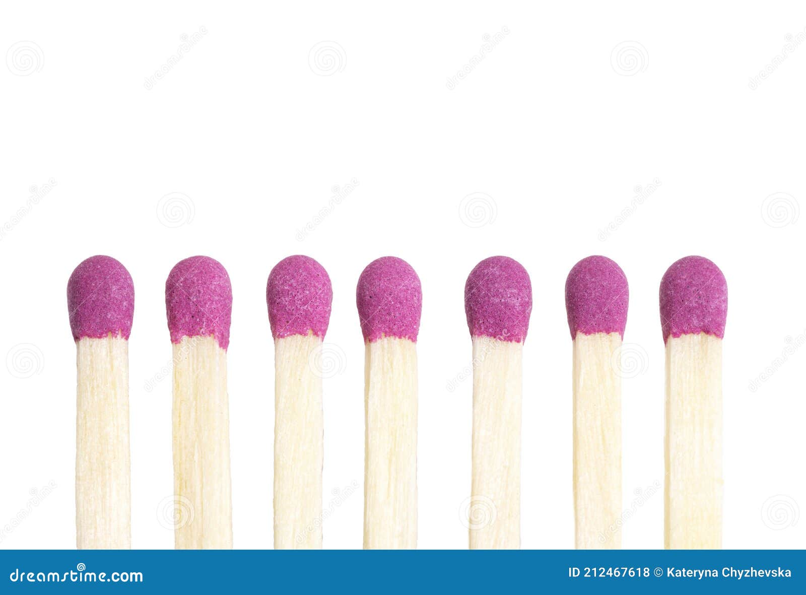 Row of matchsticks stock photo. Image of crop, closeup - 212467618