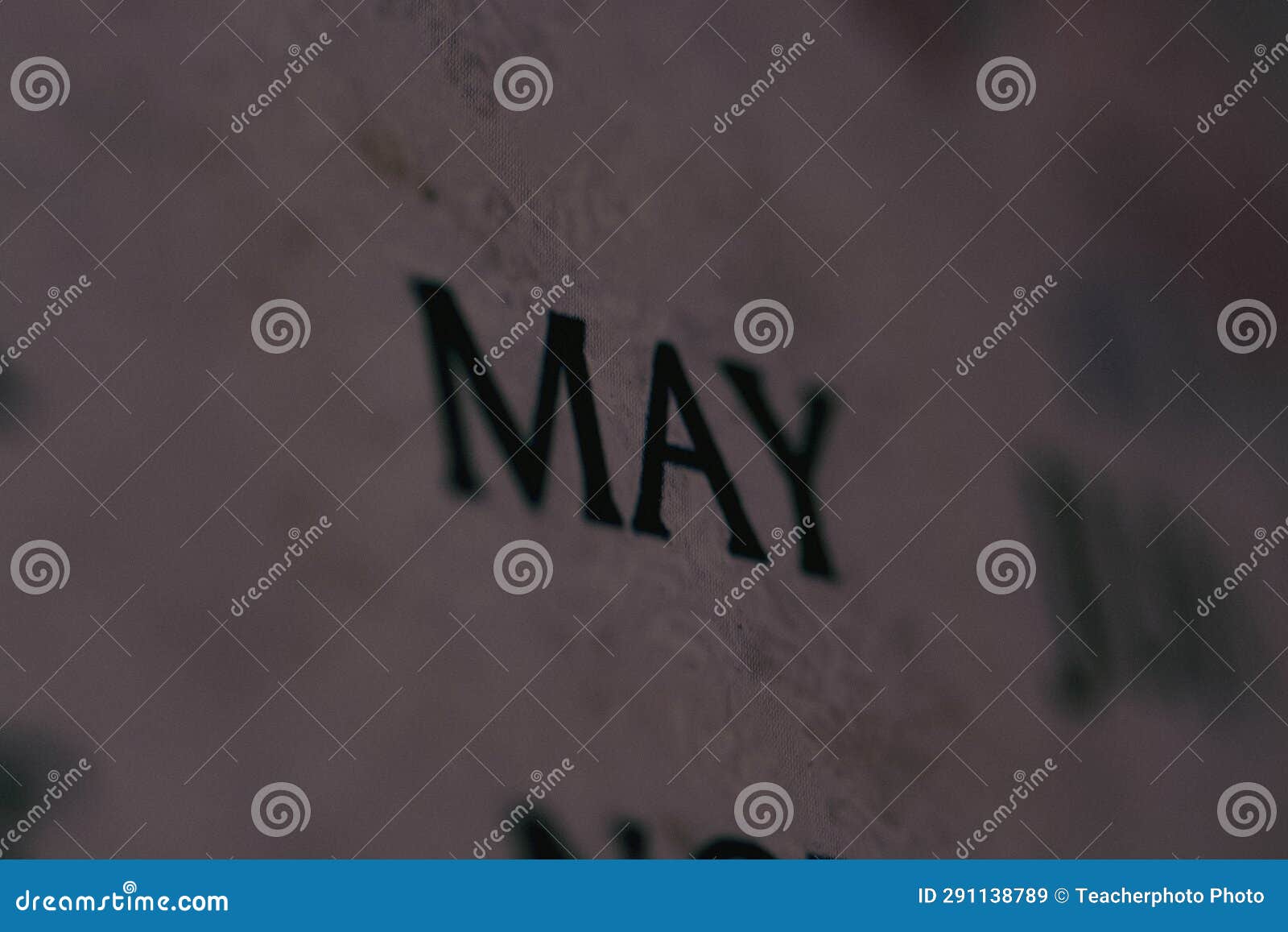 Close-up View of the May Month on the Calendar Stock Image - Image of ...