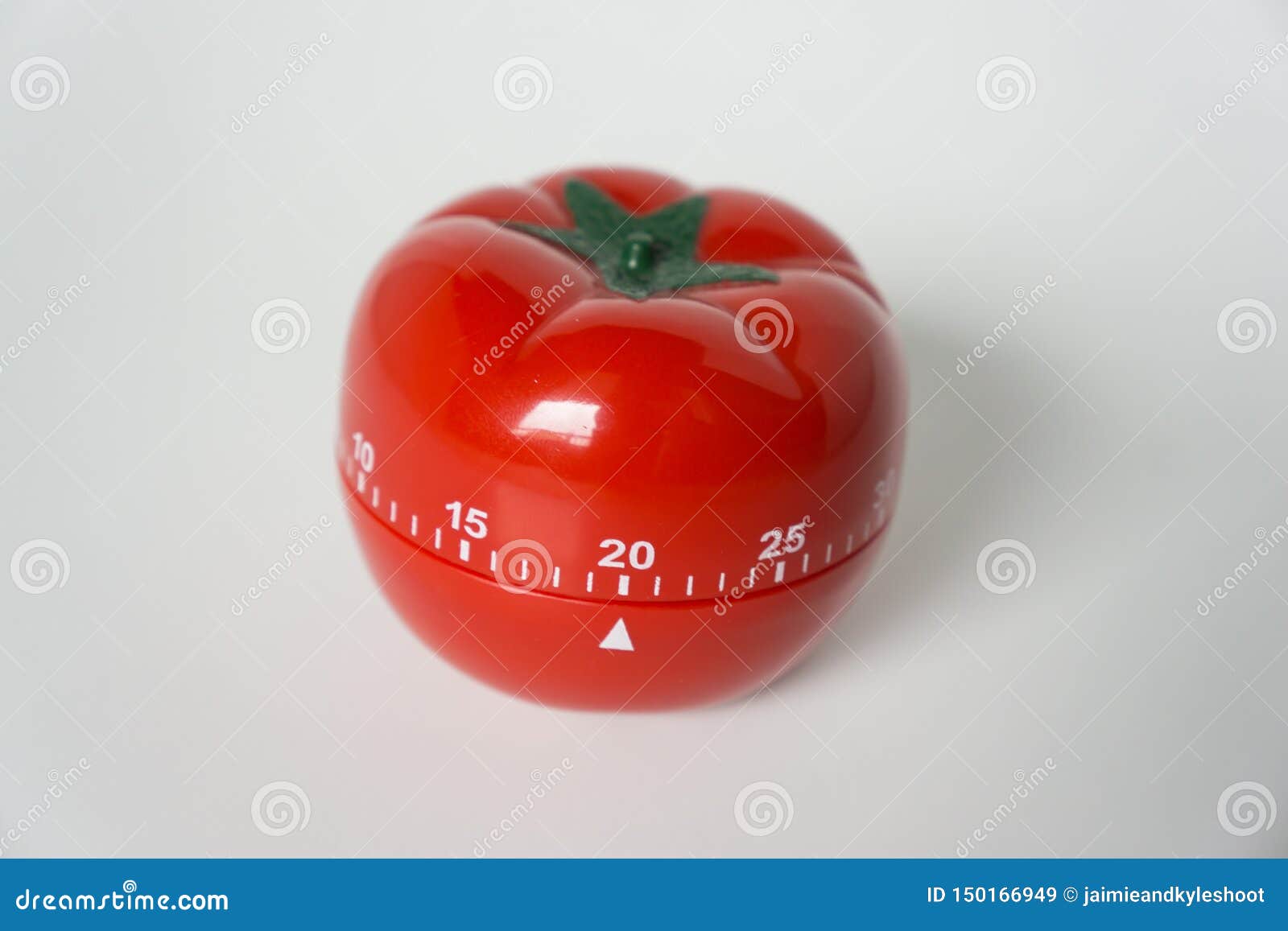 Close Up View of Mechanical Tomato Shaped Kitchen Clock Timer for ...