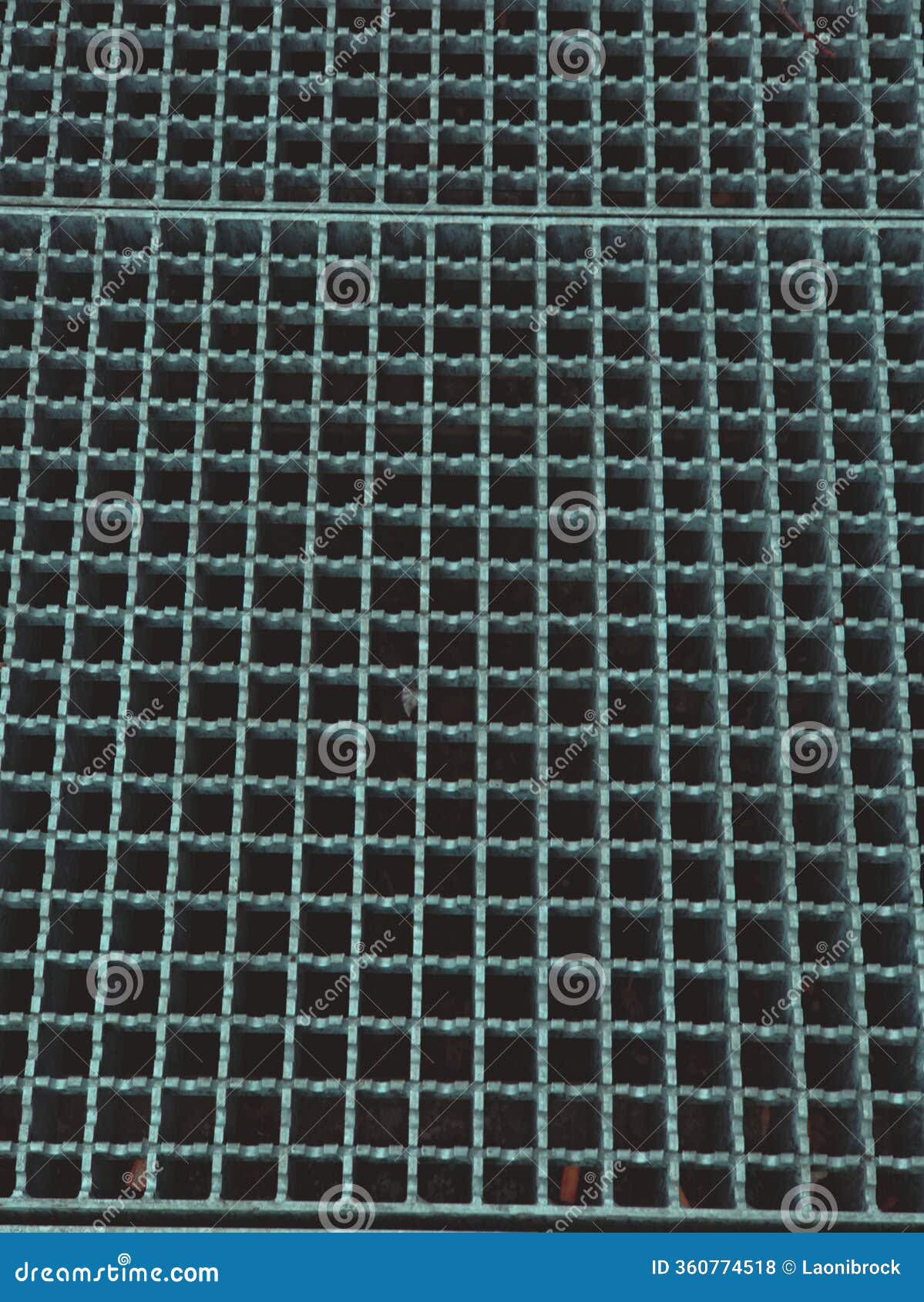 Square Grid Of The Drainage System For Drainage Of Rainwater On A ...