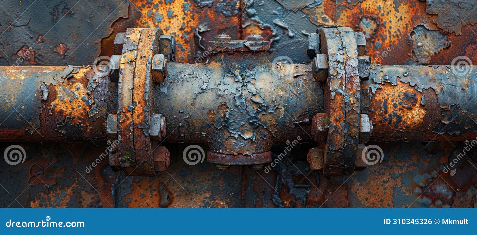 Rusted Metal Pipe with Corrosion Stock Photo - Image of rusty ...