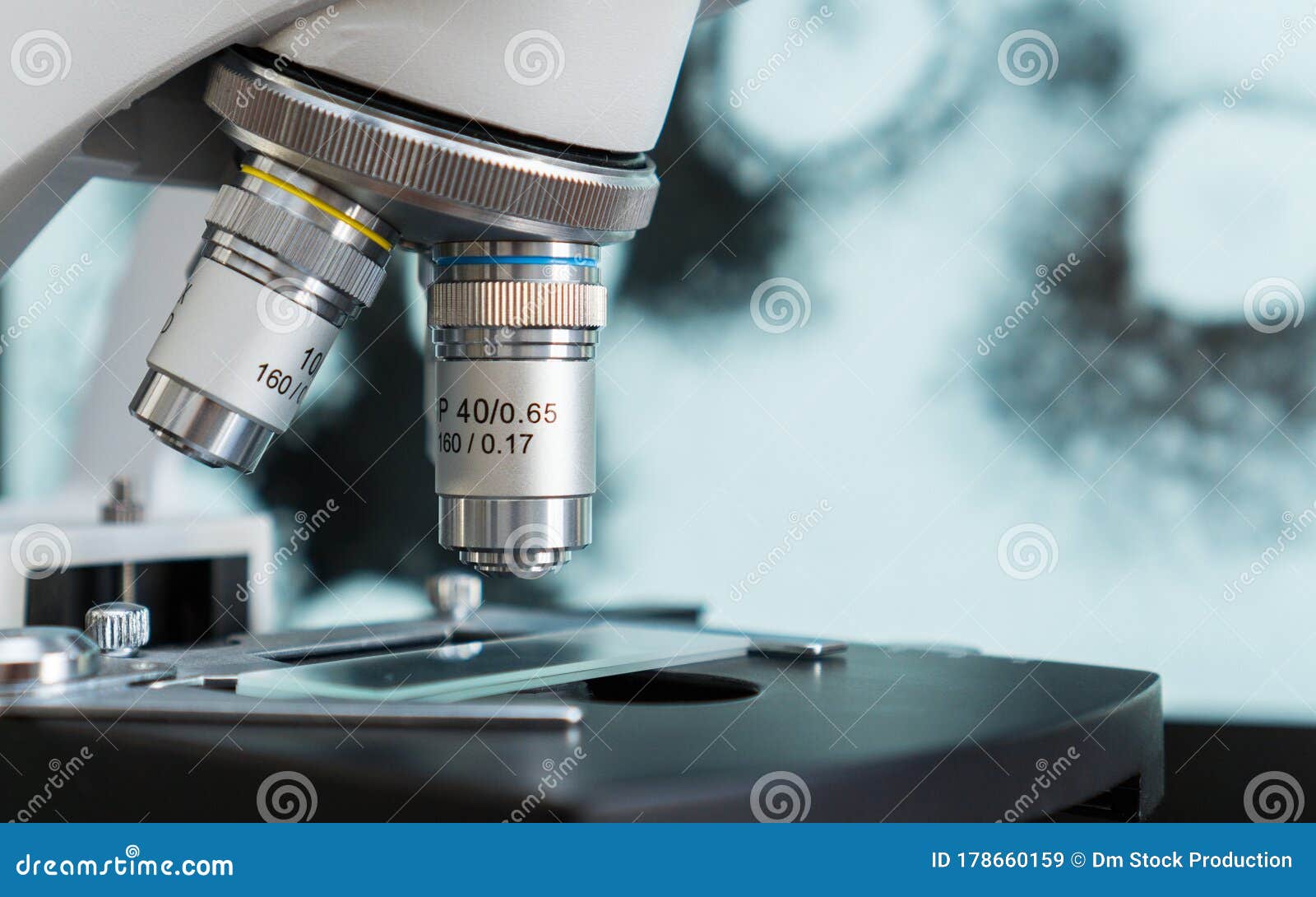 Microscope in the Laboratory Stock Image - Image of bacteria, 2019ncov ...