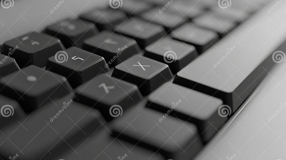 Close Up View of a Modern Keyboard Highlighting the Sleek Design and ...
