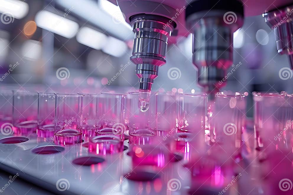 Innovative Laboratory Microscope Research with Pink Solutions for ...