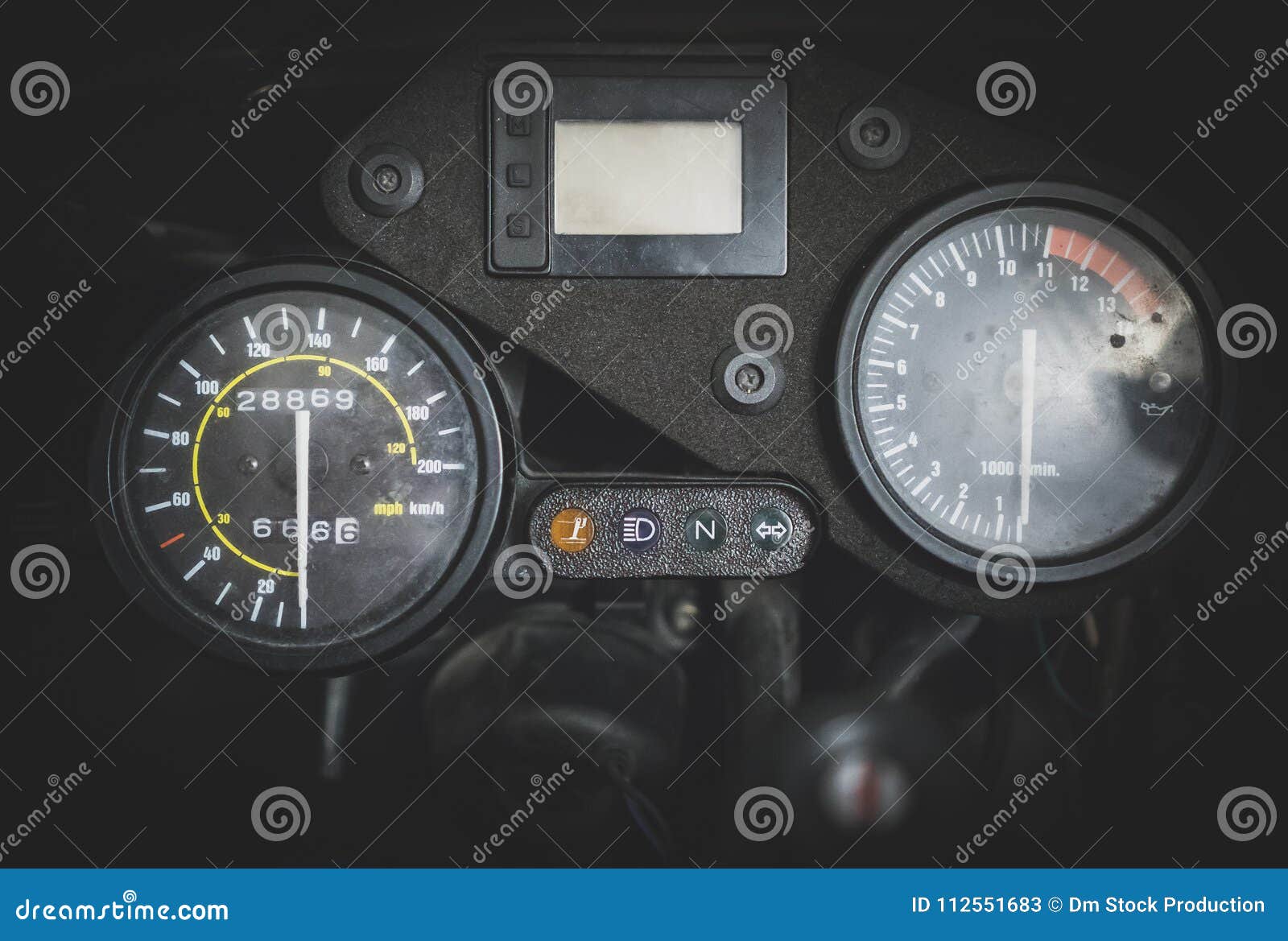 Motorcycle dashboard. stock image. Image of equipment - 112551683