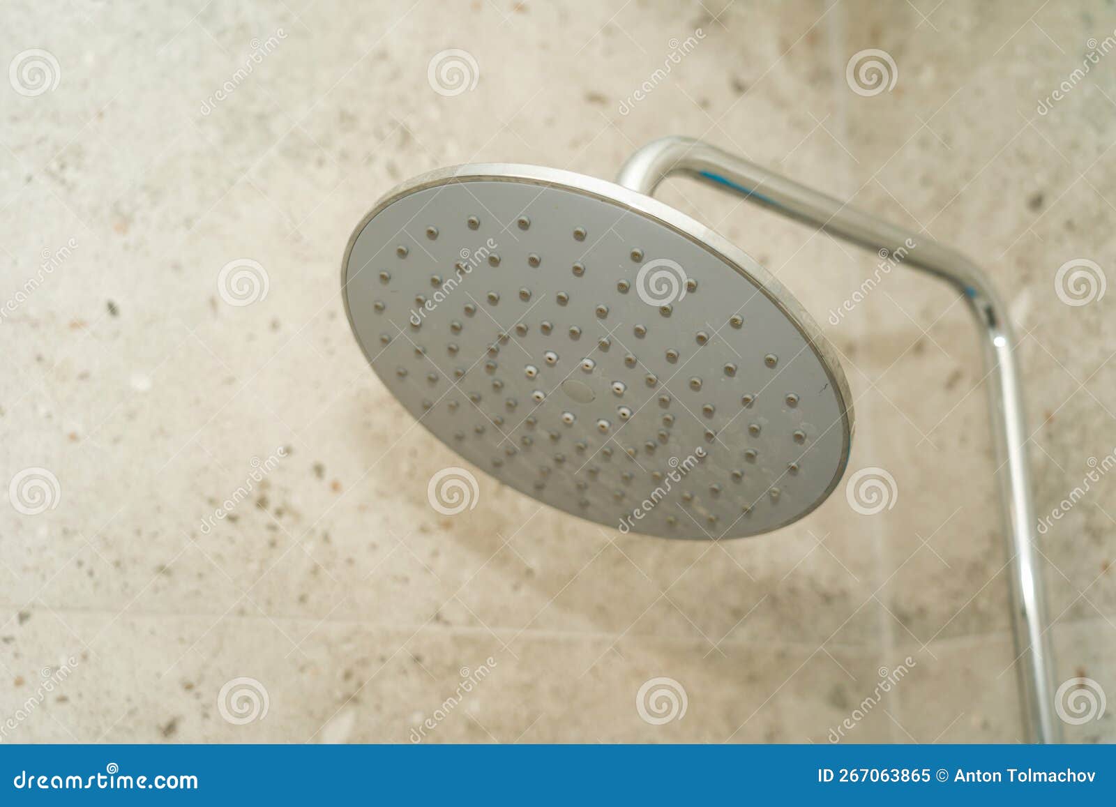 Close Up View on Modern Shower Head at Bathroom Stock Image - Image of ...