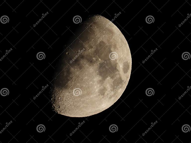 Close-up View of the Moon, Showcasing Its Detailed Surface Patterns and ...