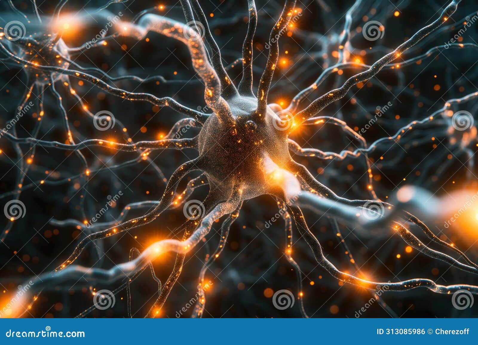 Neural Network Activity Illustration Stock Photo - Image of brainpower ...