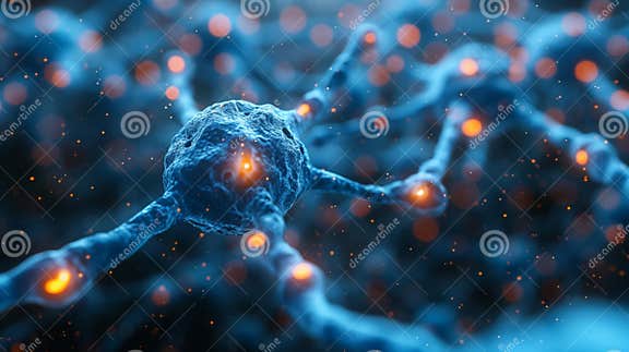 A Close-Up View of a Neuron, Illustrating the Complexity of the Nervous ...