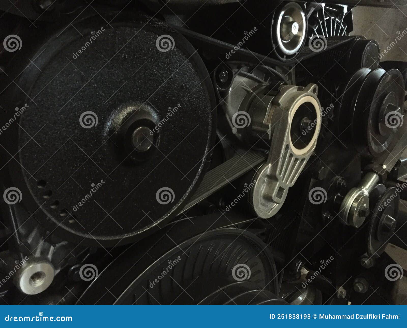 Close Up View on New Bus Engine Components, Parts and Elements Stock ...