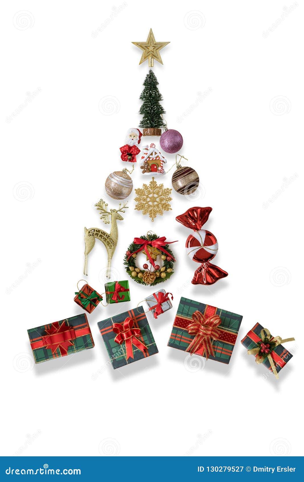 Close Up View of Nice Christmas Theme Objects Stock Image - Image of ...