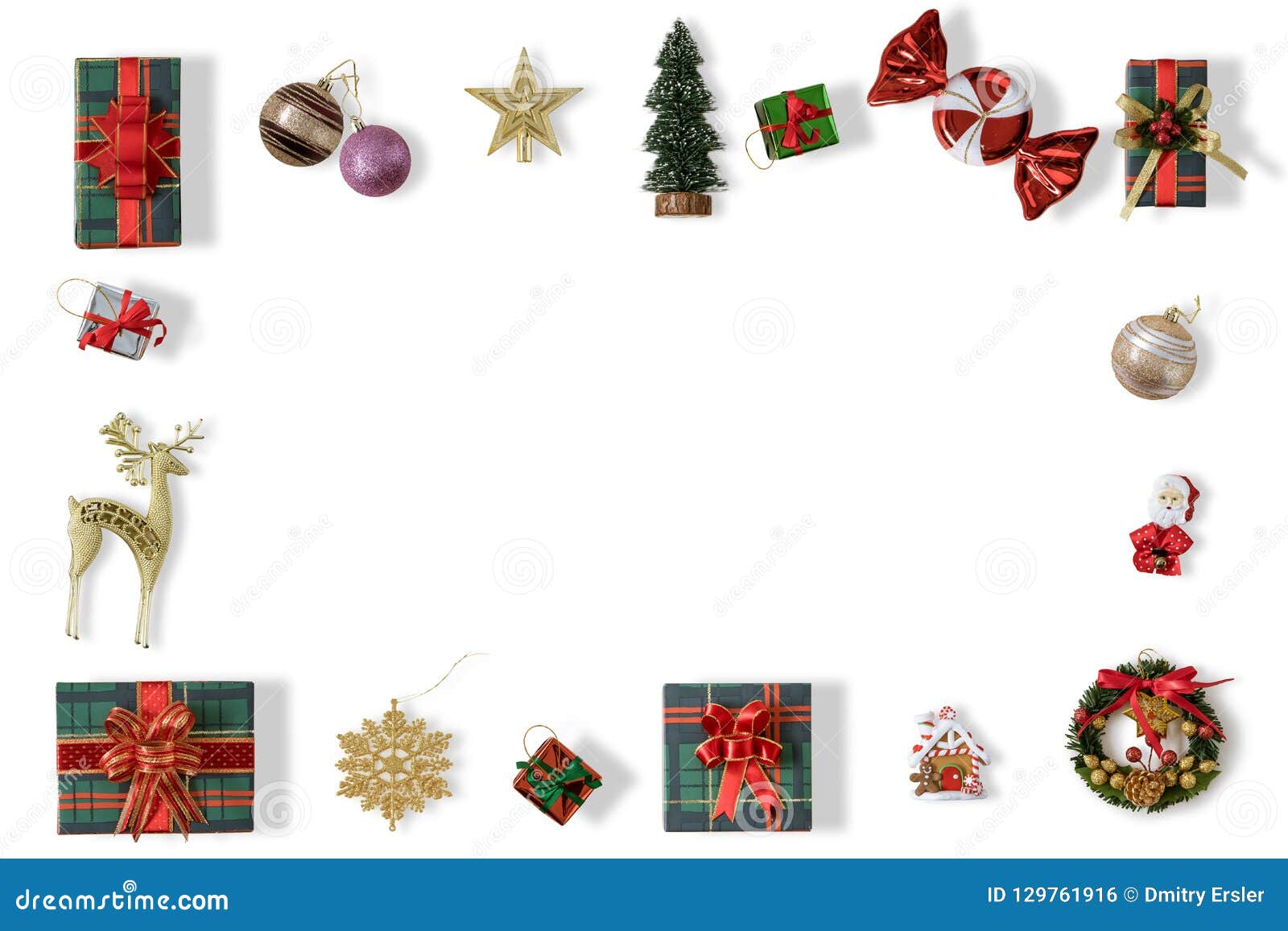 Close Up View of Nice Christmas Theme Objects Stock Photo - Image of ...