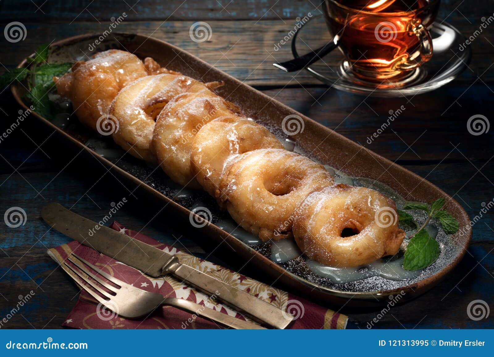 Close Up View of Nice Fresh Doughnuts Stock Image - Image of gourmet ...