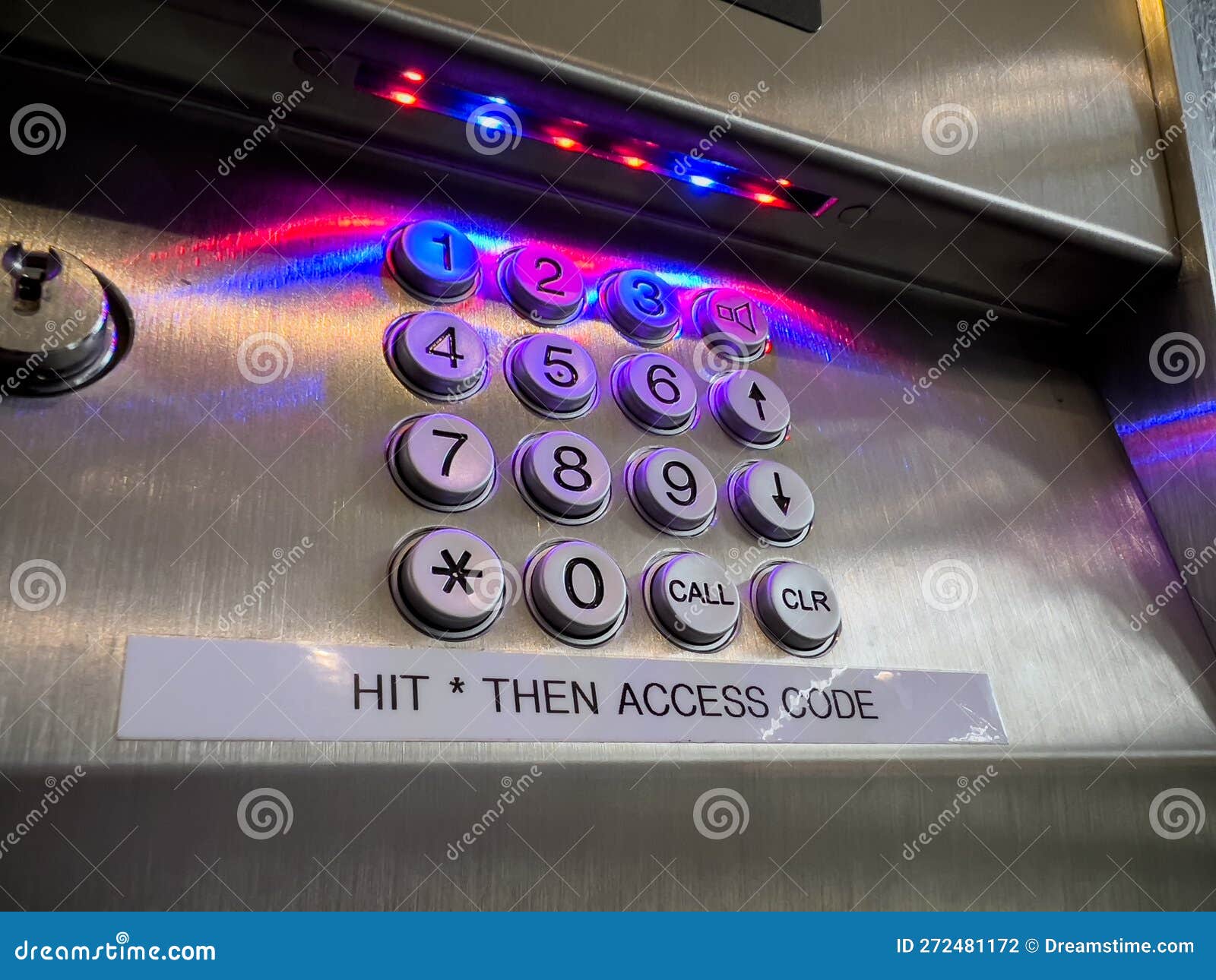 Close Up View of a Number Pin Pad for Inputting an Access Code for a ...