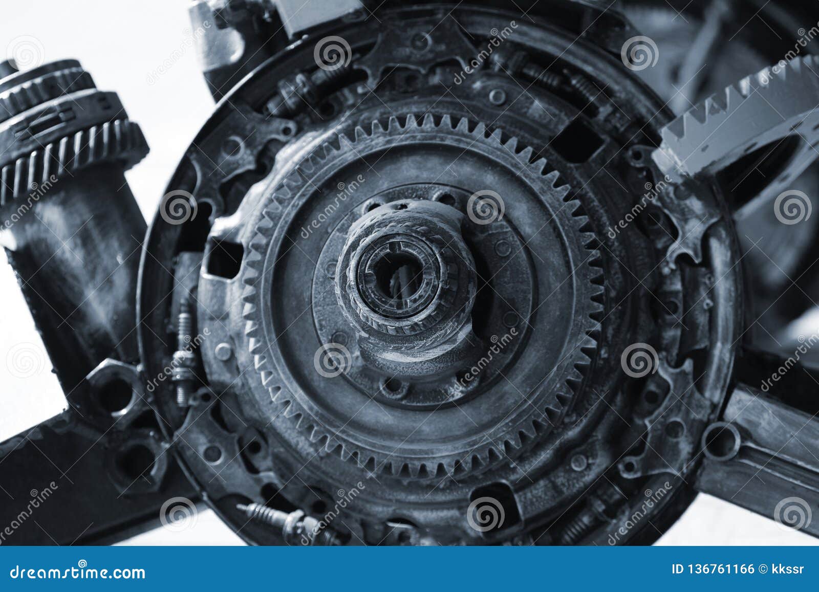 Close Up View of Old Engine Gear Cog Wheel Stock Photo - Image of ...