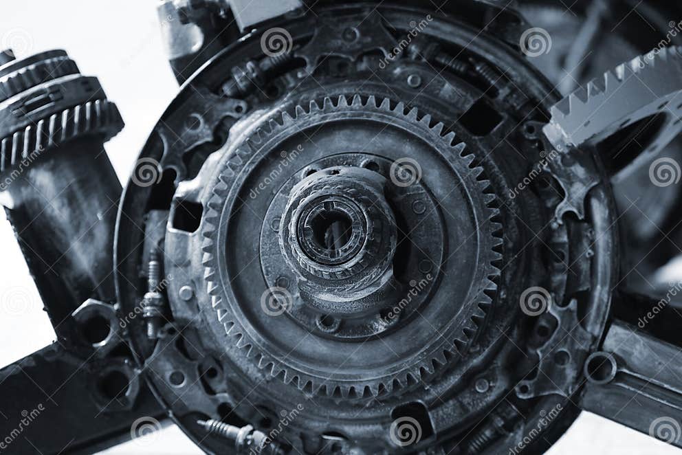 Close Up View of Old Engine Gear Cog Wheel Stock Photo - Image of ...