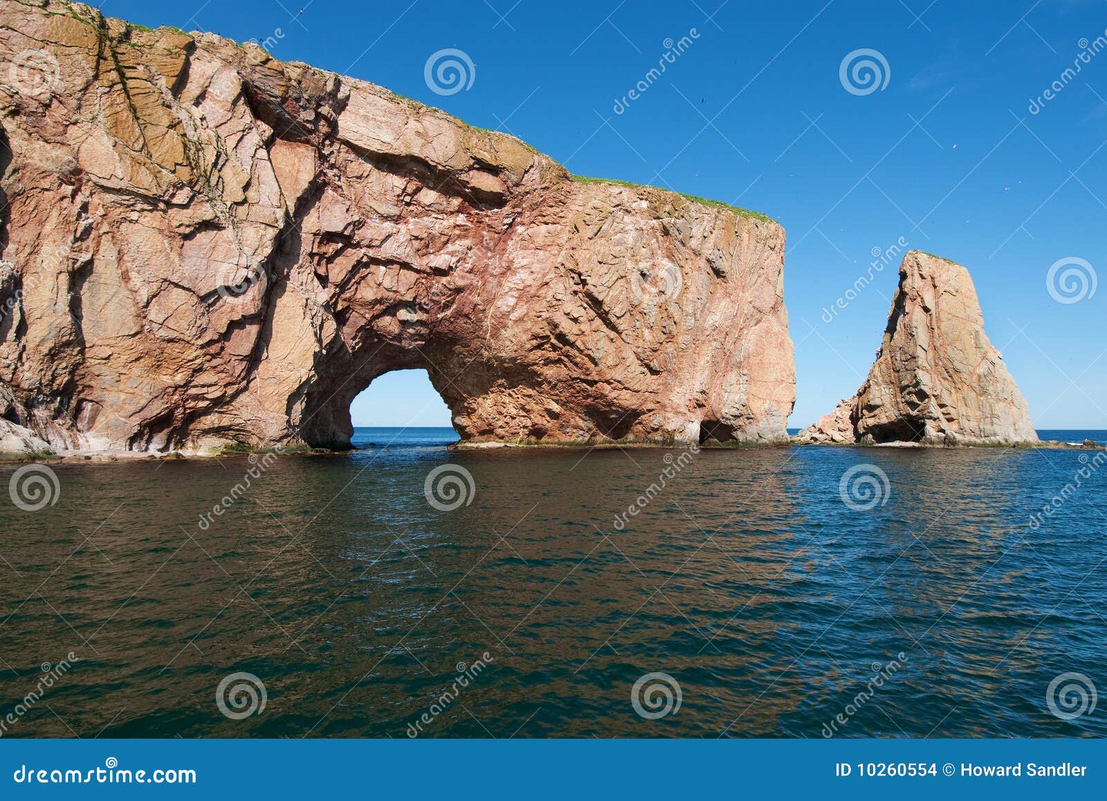 Close Up View of Perce Rock, Gaspesie Stock Photo - Image of perce ...