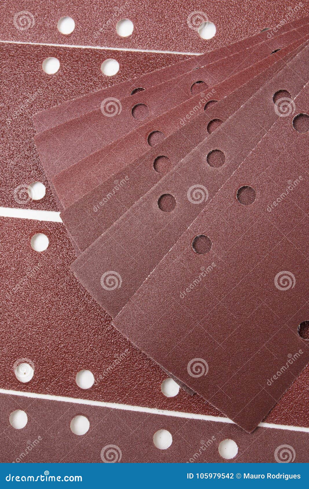 Pieces of Sandpaper of Rectangular Shape. Stock Photo - Image of ...