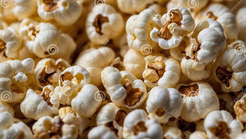 Close-up View of Popcorn Kernels in a Bowl, Ready for Popping Stock ...