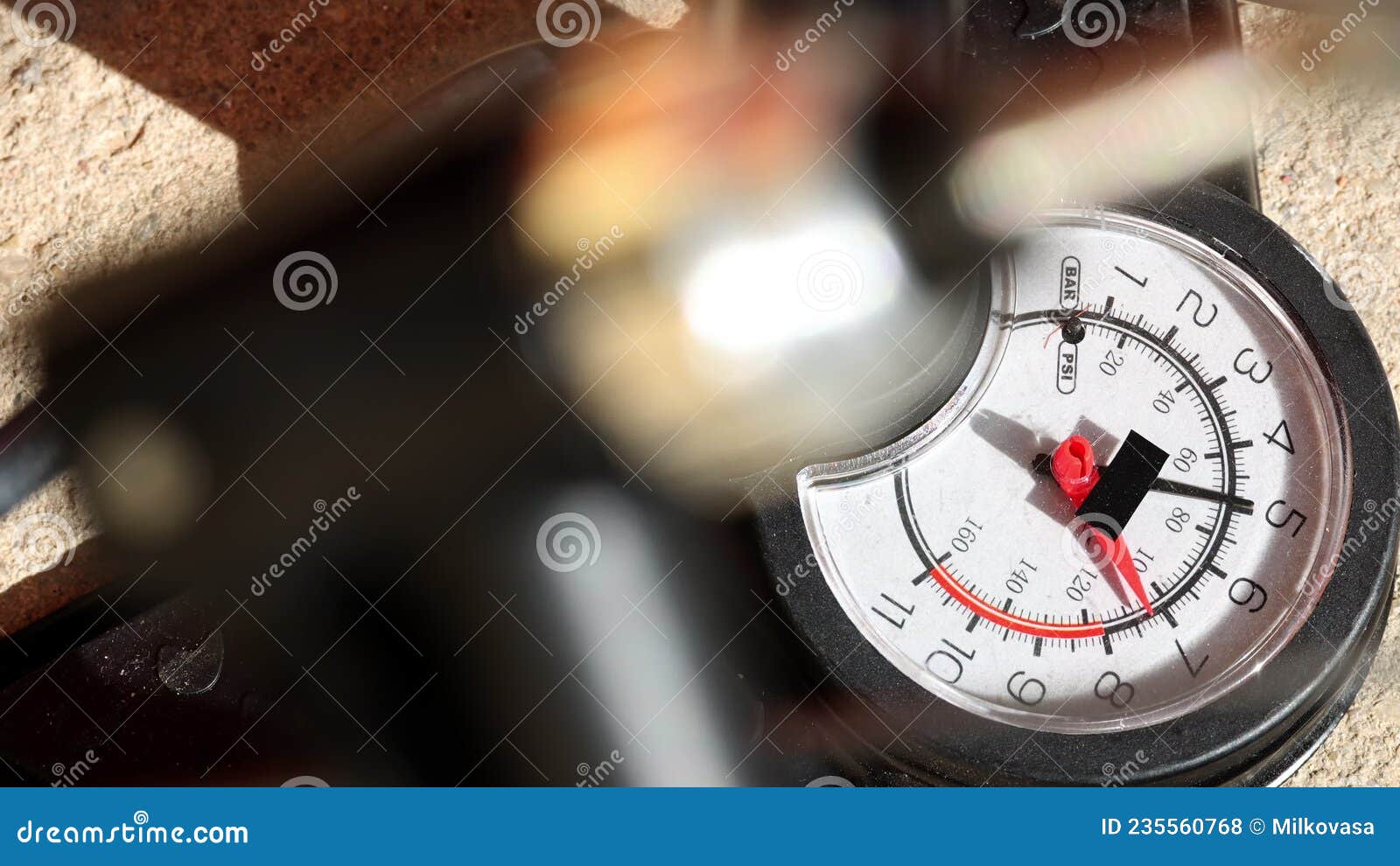 Close-up View of a Pump with Manometer Stock Footage - Video of ...