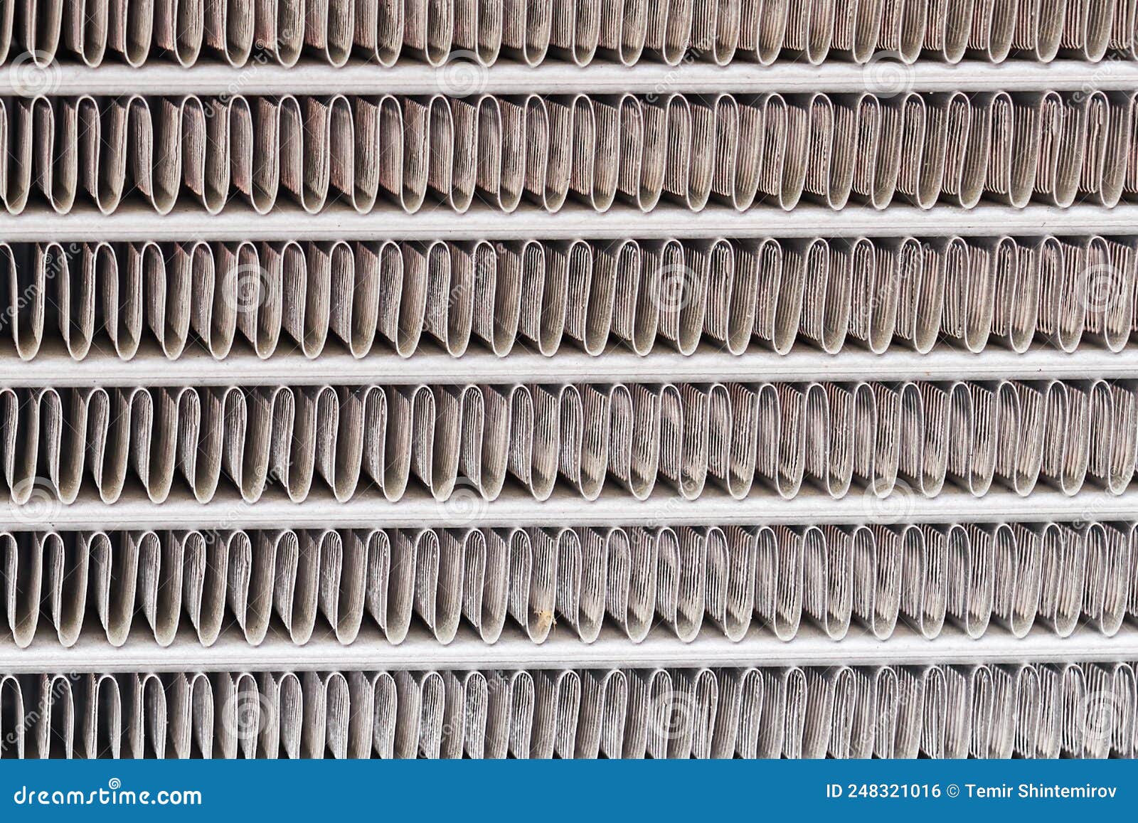 Close-up View of the Radiator. Car Radiator Texture Stock Photo - Image ...