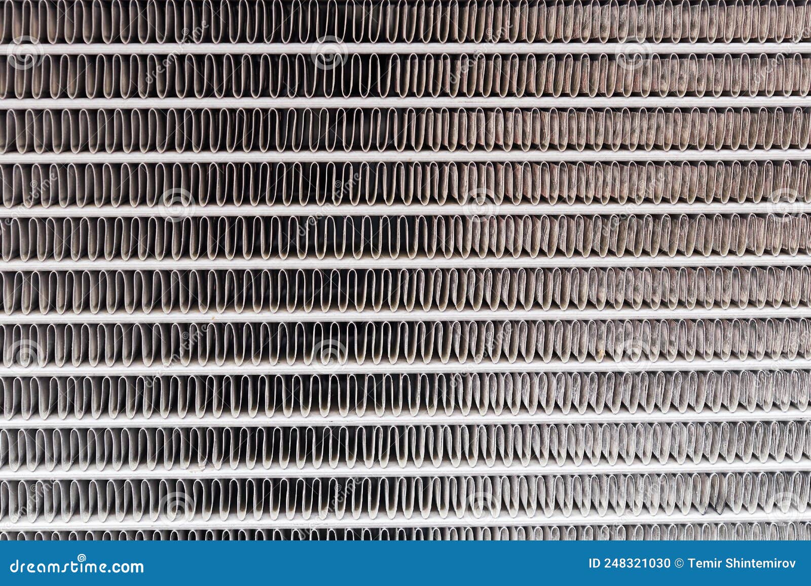 Close-up View of the Radiator. Car Radiator Texture Stock Photo - Image ...