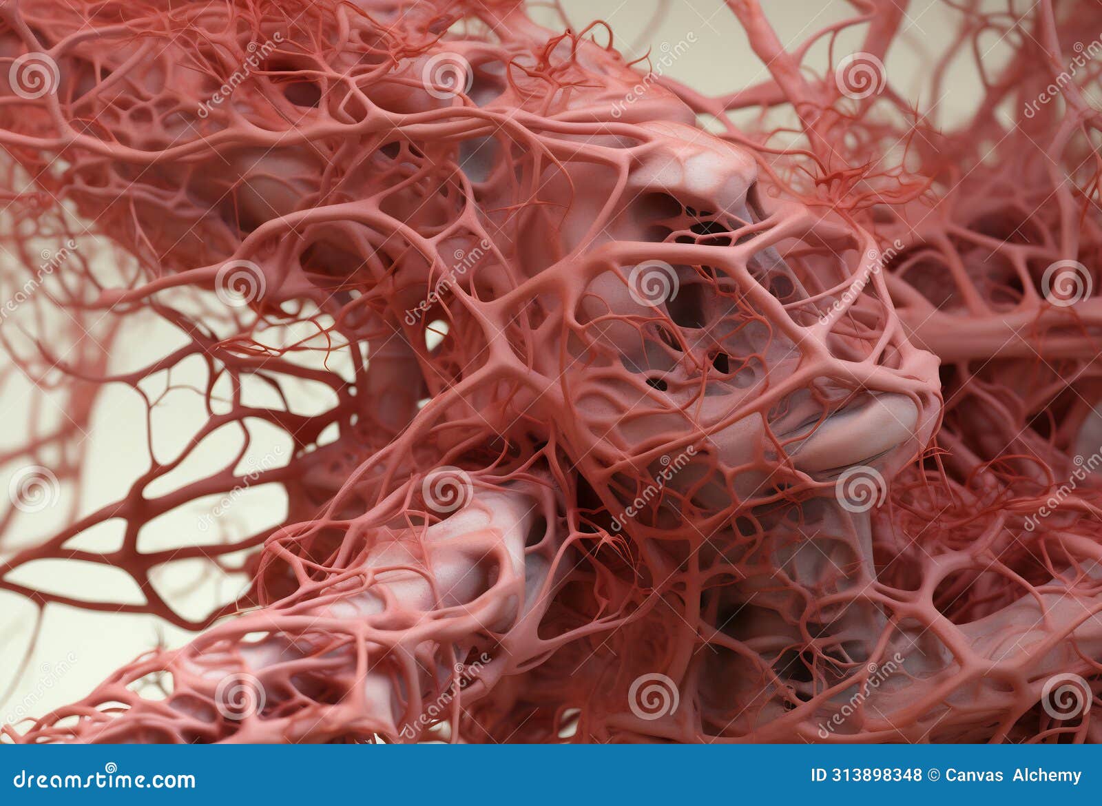 Red Arterial Network Close-Up Stock Photo - Image of lifelike, health ...