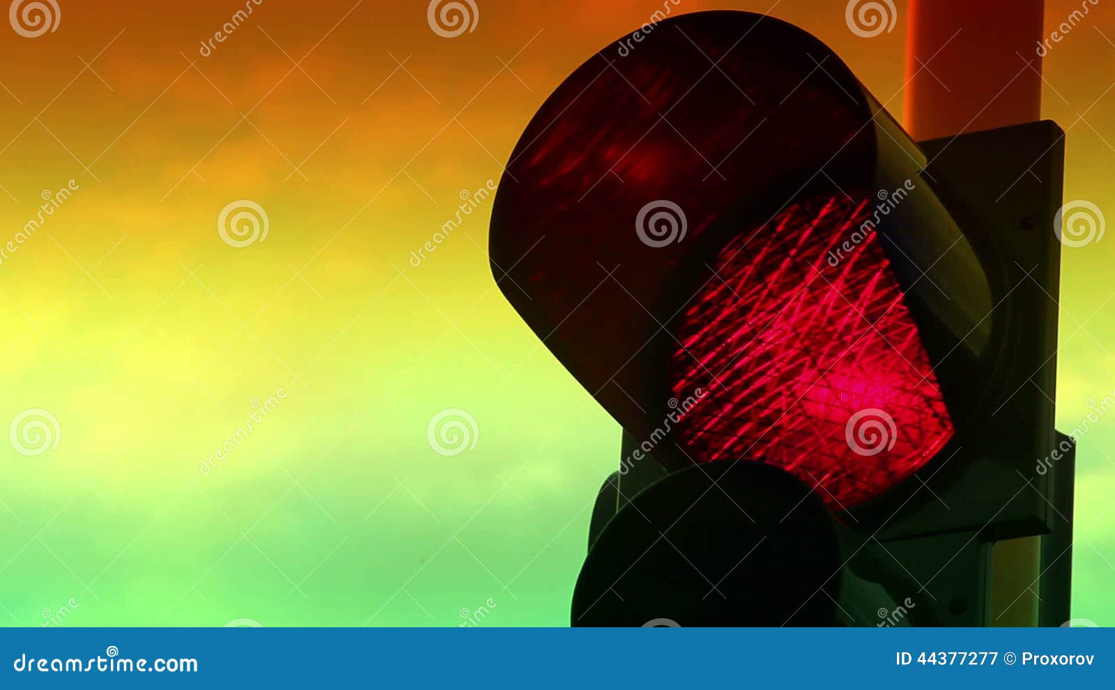 Close Up View of Red Color on the Traffic Light Stock Video - Video of ...