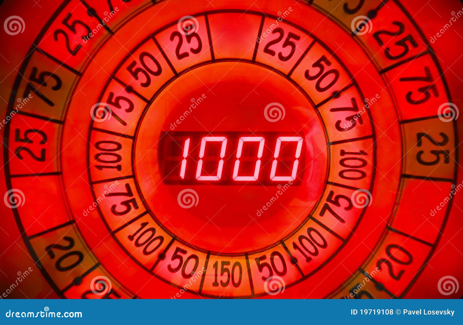 Close-up View of Reel of Electronic Roulette Stock Photo - Image of ...