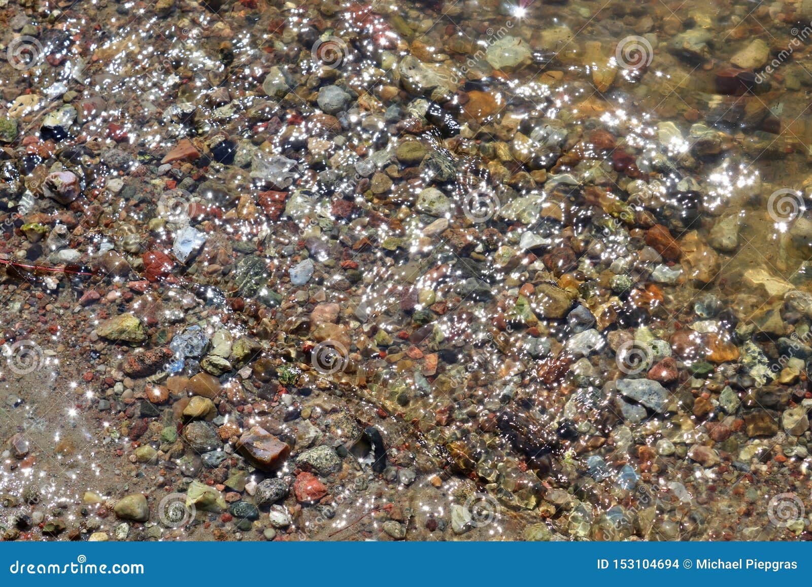 Close Up View on a Reflective Water Surface with Waves and Ripples in ...