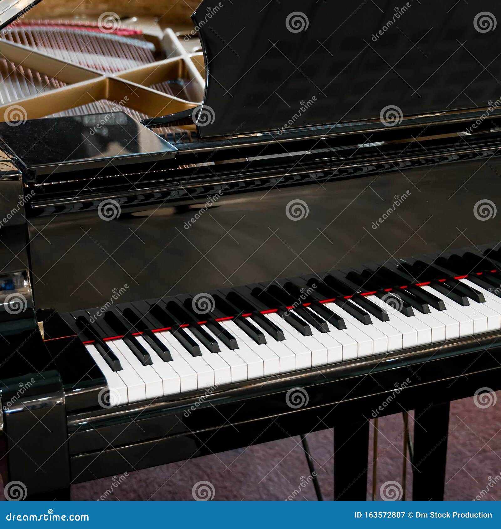 Royal grand piano keys stock image. Image of grande - 163572807