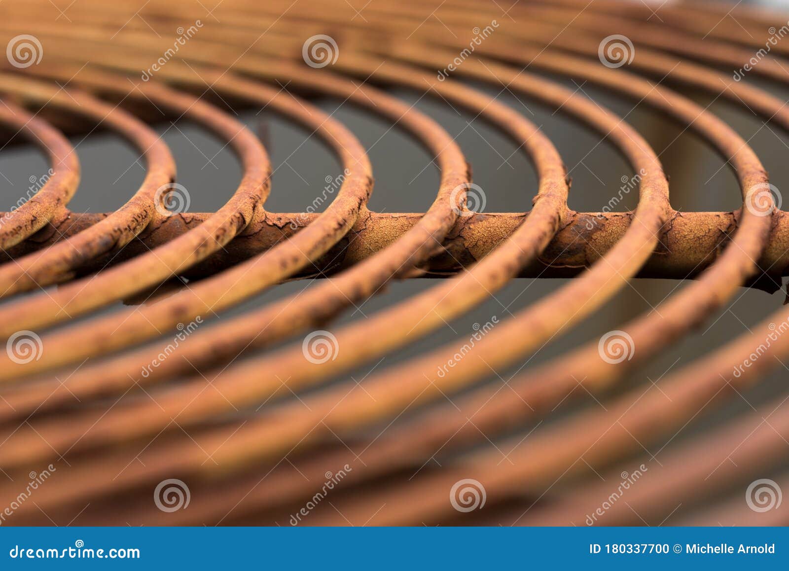 Close Up View of Rusty Industrial Grate Stock Photo - Image of circle ...