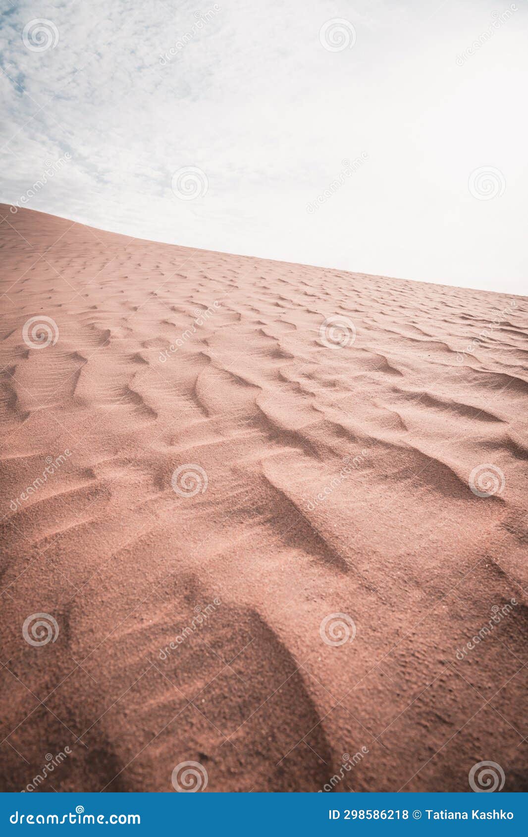 Close Up View on Sand Waves Created by Wind in Desert of Inner Mongolia ...