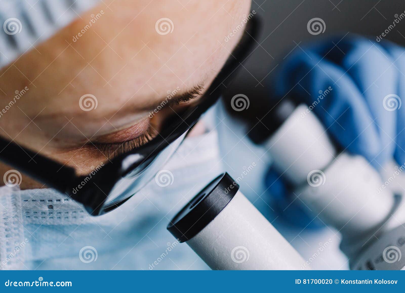 Close Up View of Scientist Eye Stock Photo - Image of laboratory ...