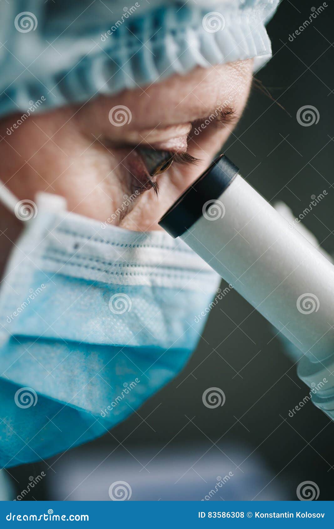 Close Up View of Scientist Eye Stock Photo - Image of healthcare ...