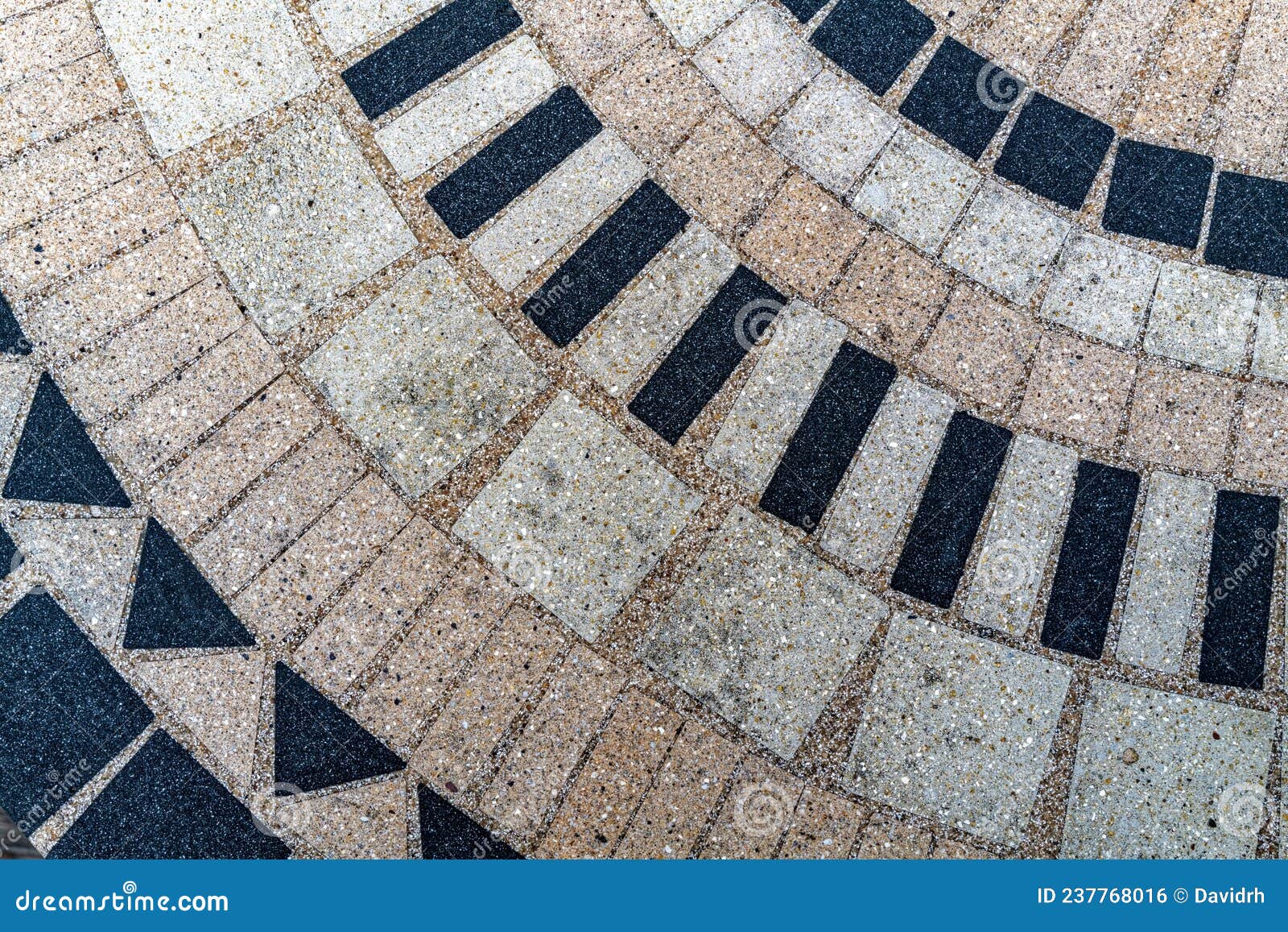 Close Up View of a Section of a Table Top with Inlaid Tile Stock Photo ...