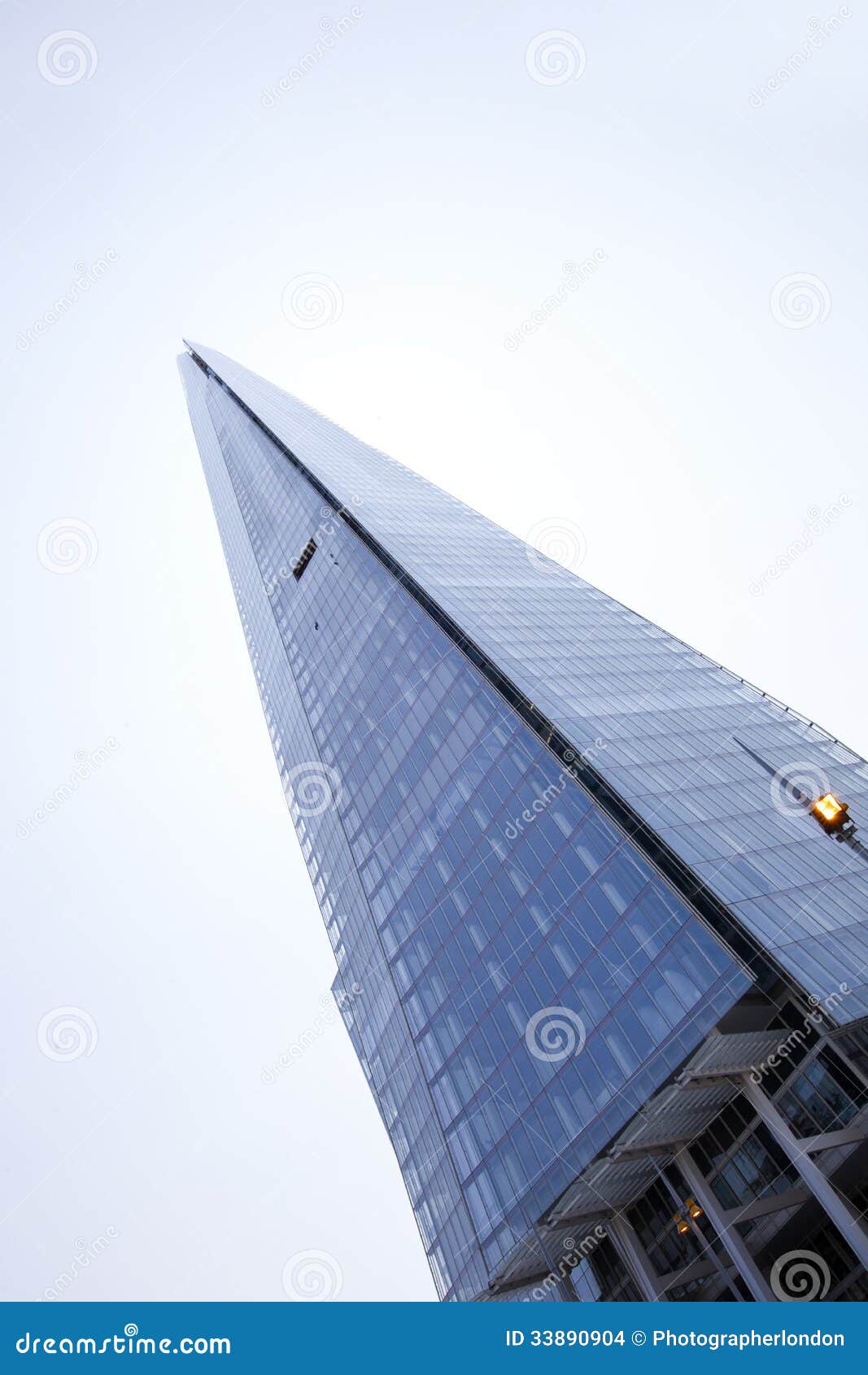 Close-Up view of the Shard editorial stock image. Image of office ...