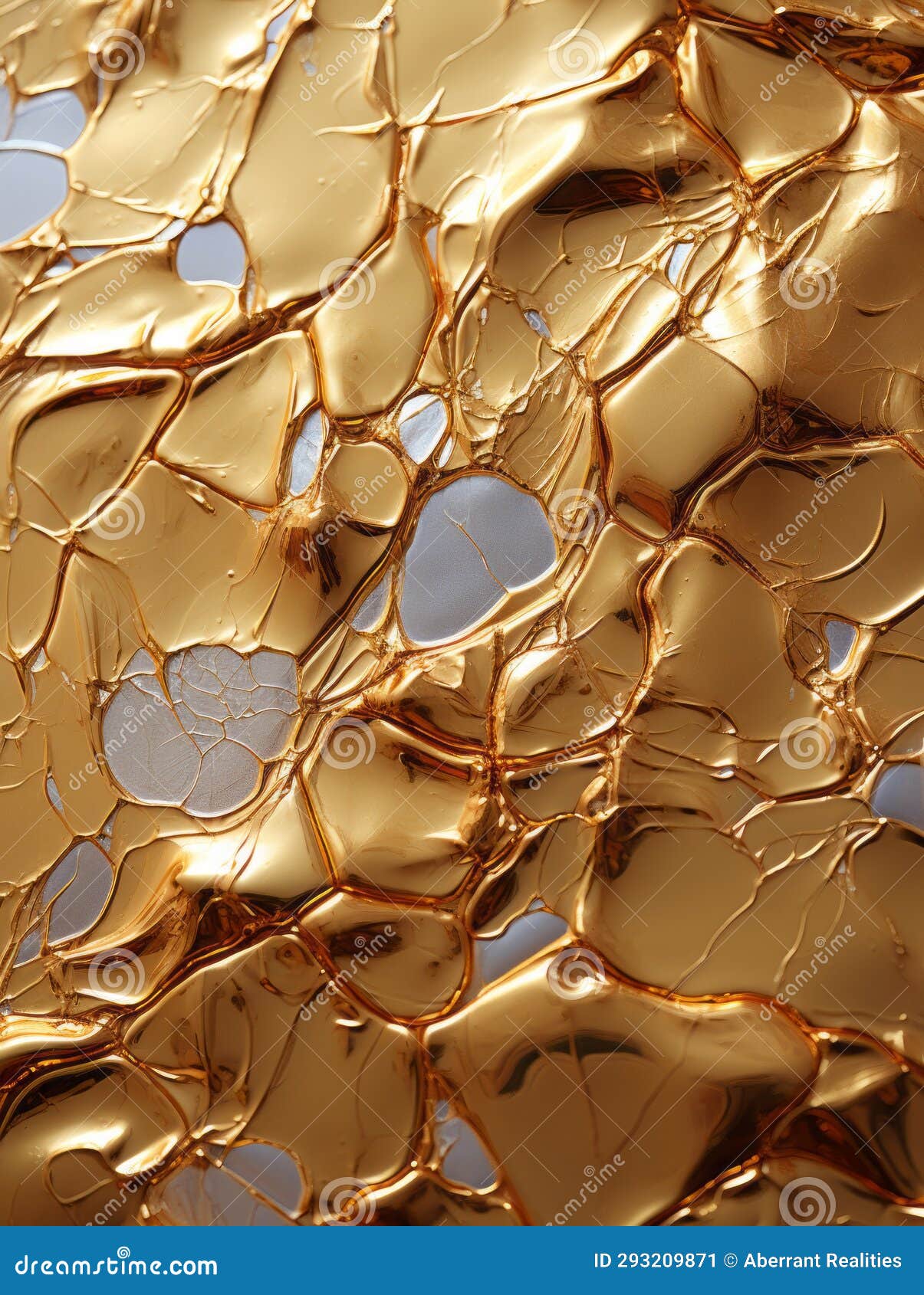 A Close Up View of a Shiny Gold Surface Stock Illustration ...