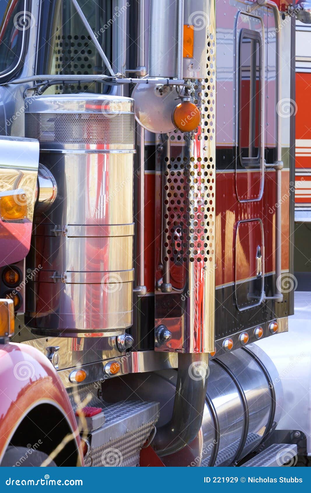 Close Up View of Side of Large Truck of Lorry Stock Image - Image of ...
