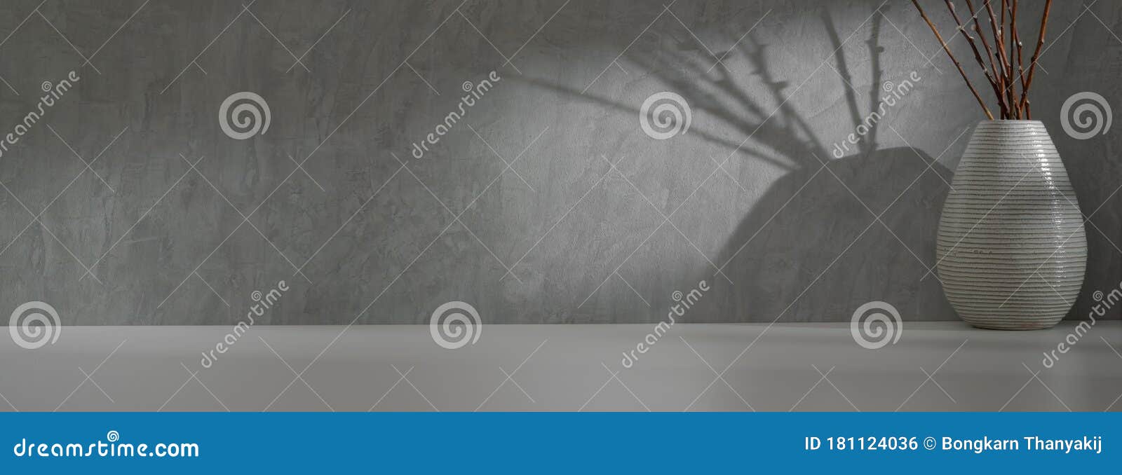 Close Up View of Simple Home Interior Design with Ceramic Vase and Copy ...