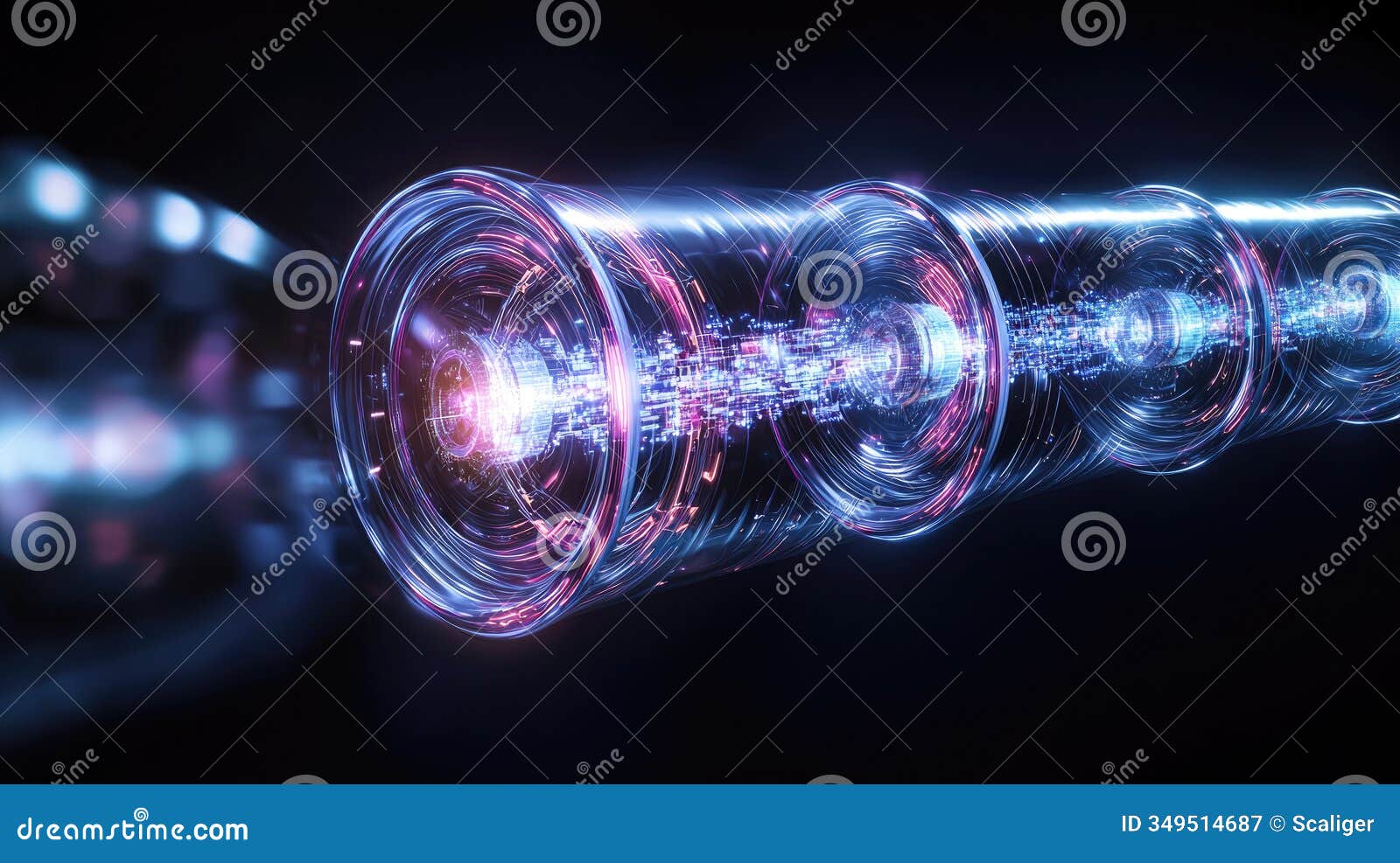 Close-up View of a Single Qubit in Operation Demonstrating Quantum ...